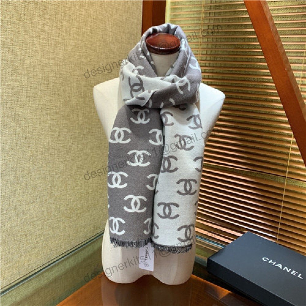 chanel cashmere scarf scarves [M6153898] : designerkits11.com.co