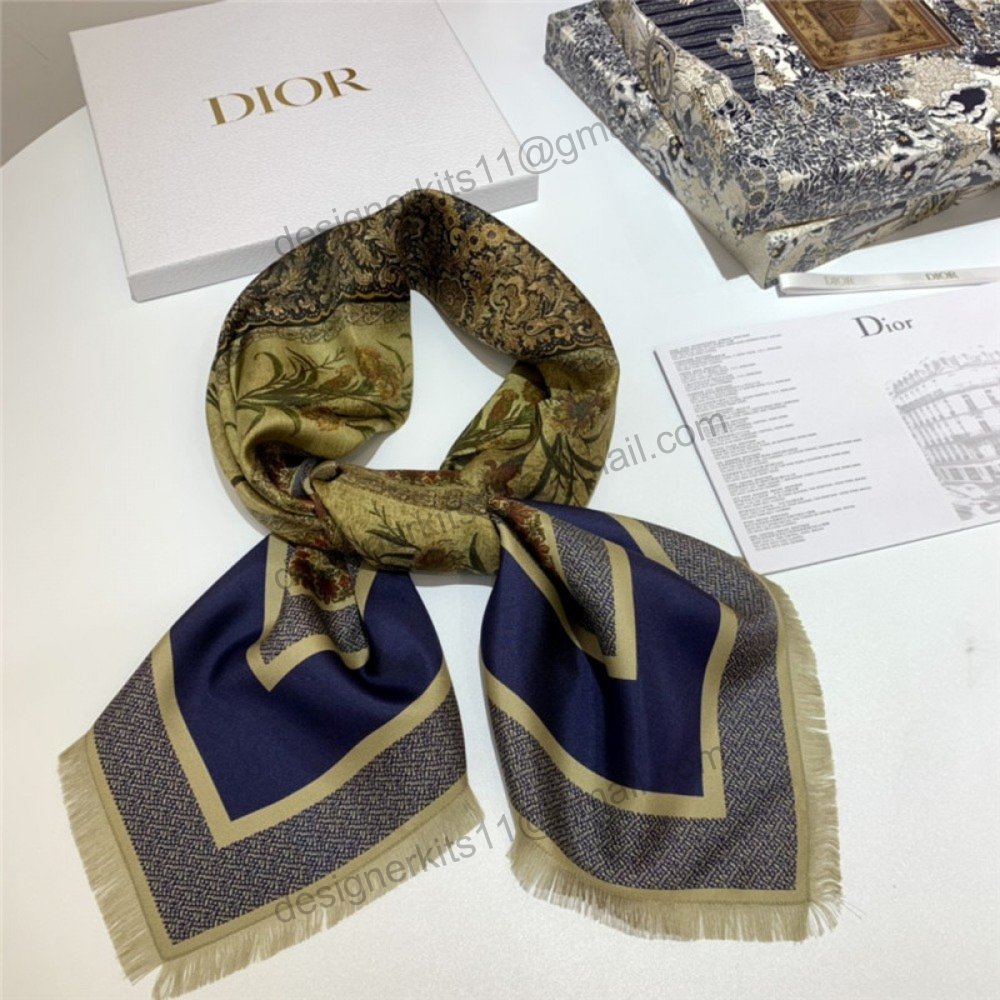 Dior Patchwork Rosiers square scarf [M6154103] : designerkits11.com.co
